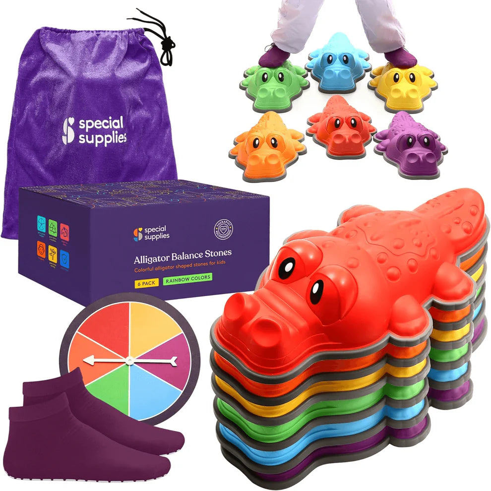 Jafnvægissteinar krabbar 6 stk— ABC Skólavörur