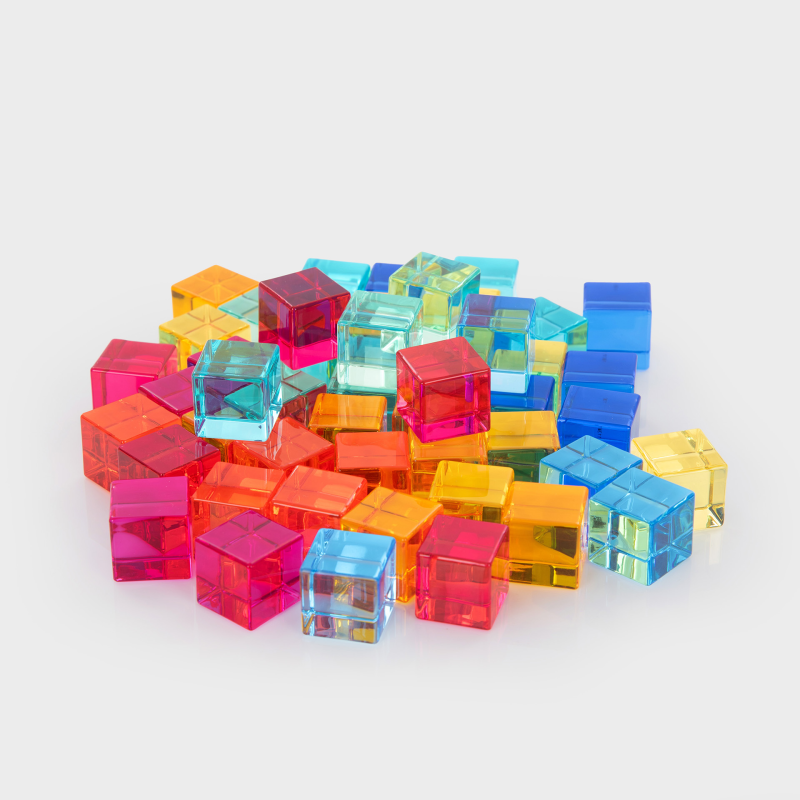 Kubbar gimsteinar ferhyrningar 50 stk— ABC Skólavörur