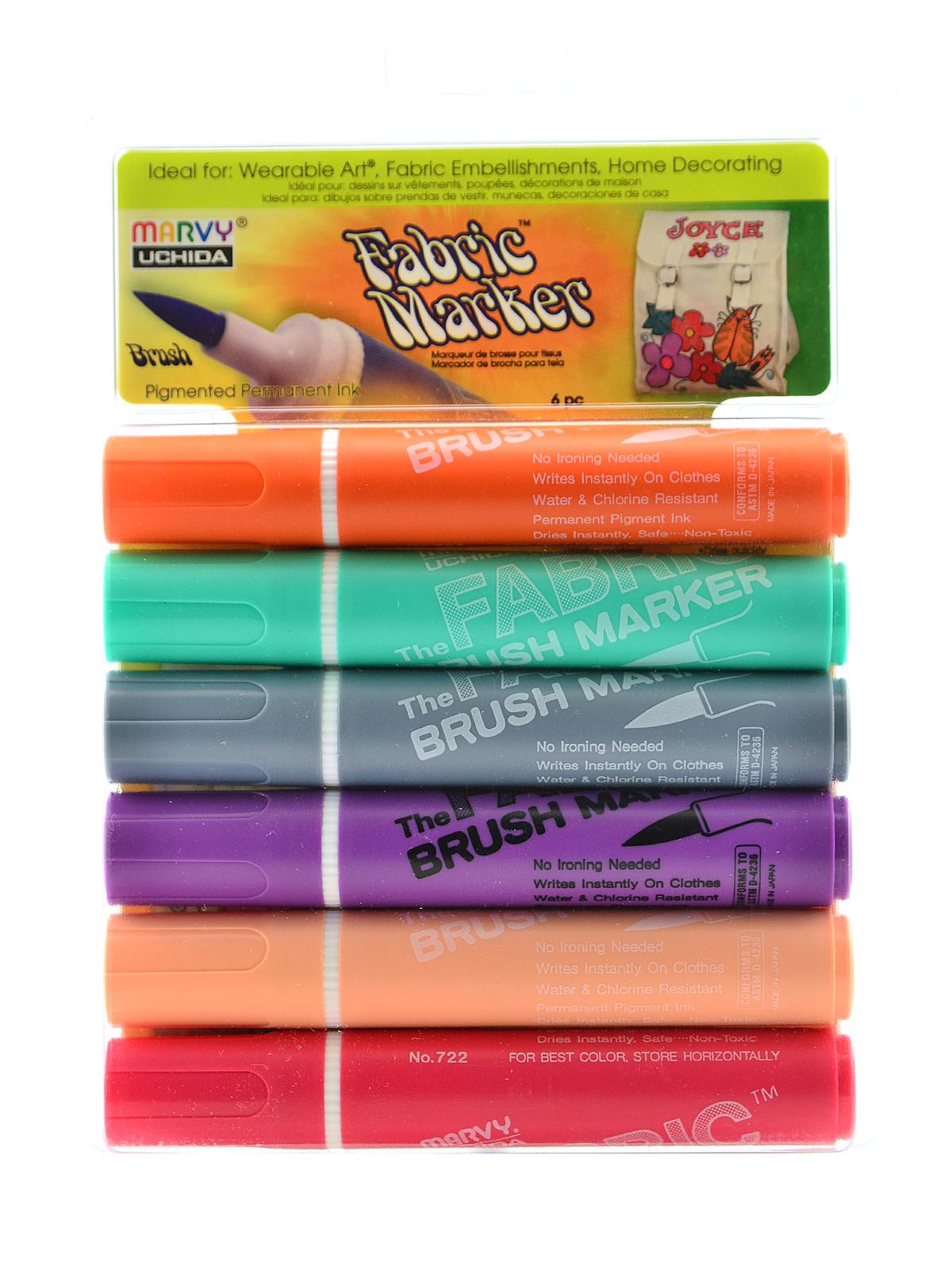 Fatatúss pennar breiðir pastel litir 6 stk— ABC Skólavörur